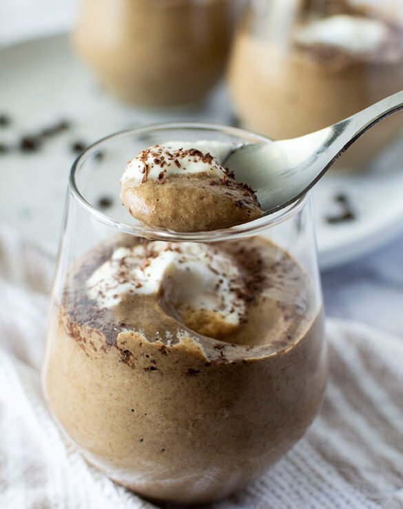 Healthy Iced Coffee Mousse (5 ingredients!)